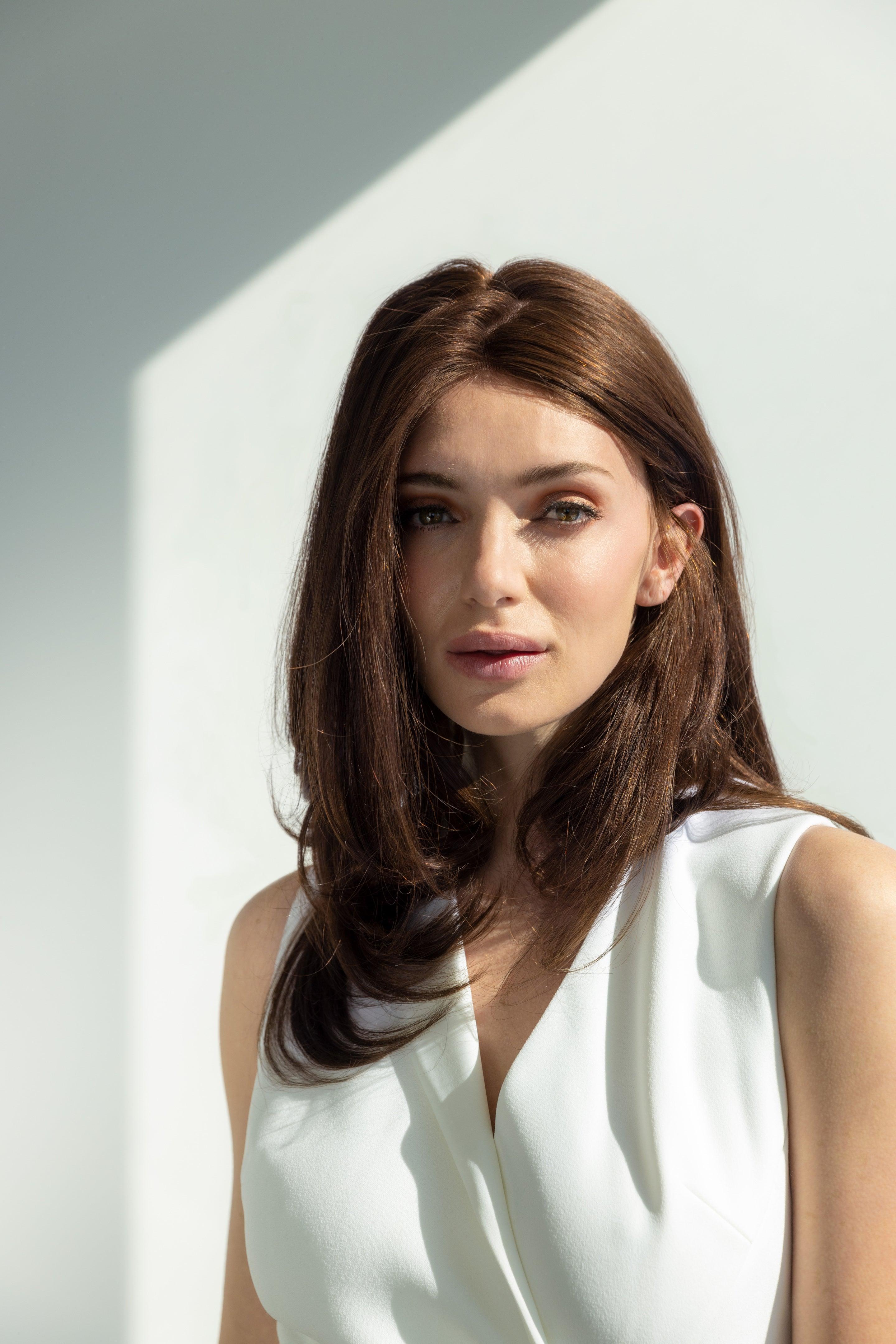 LAYLA BY JON RENAU SWISS LACE FRONT FRENCH DRAWN TOP HUMAN HAIR WIG ...